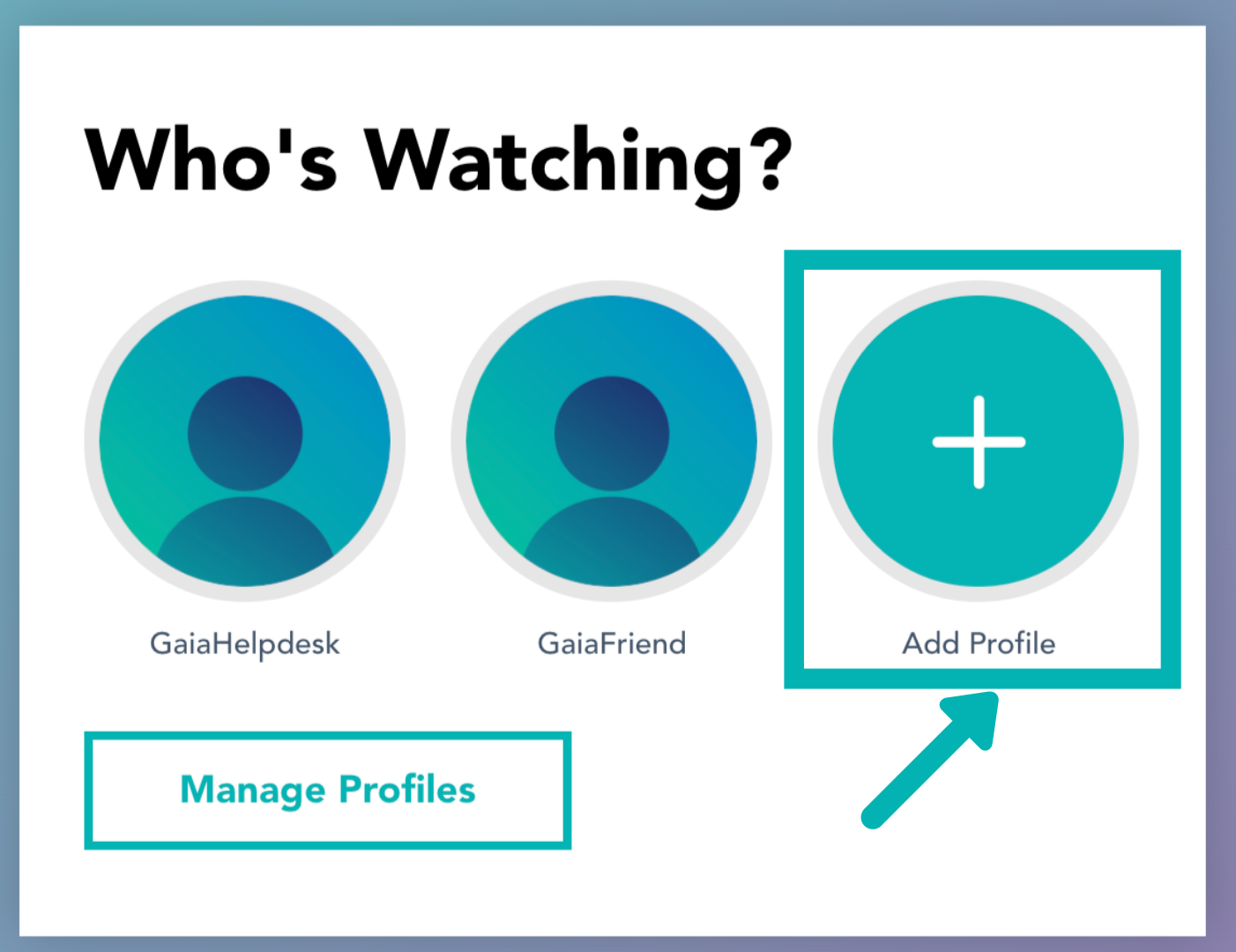How do I use the Multiple Profiles feature? – Gaia Help Center